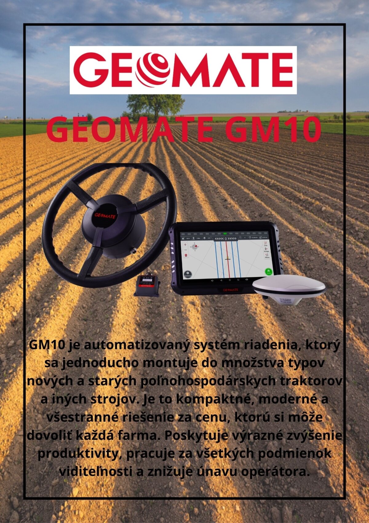 Automat. navigácia GEOMATE GM10 cena s DPH - Zora-Mimex